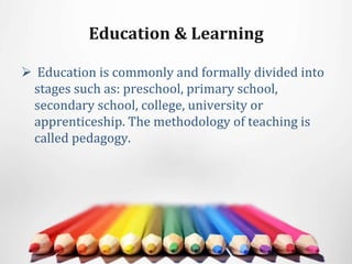 Types of education & learning | PPTX | Secondary Education | Education