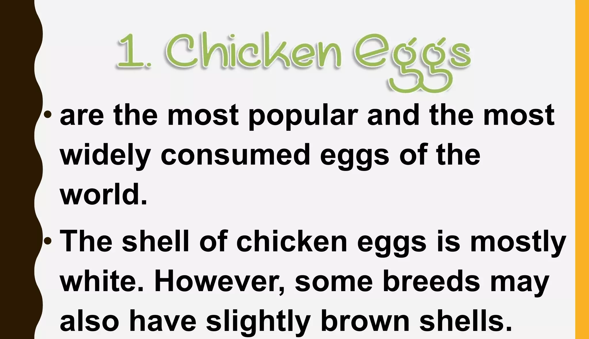 Different Types of egg | PPTX