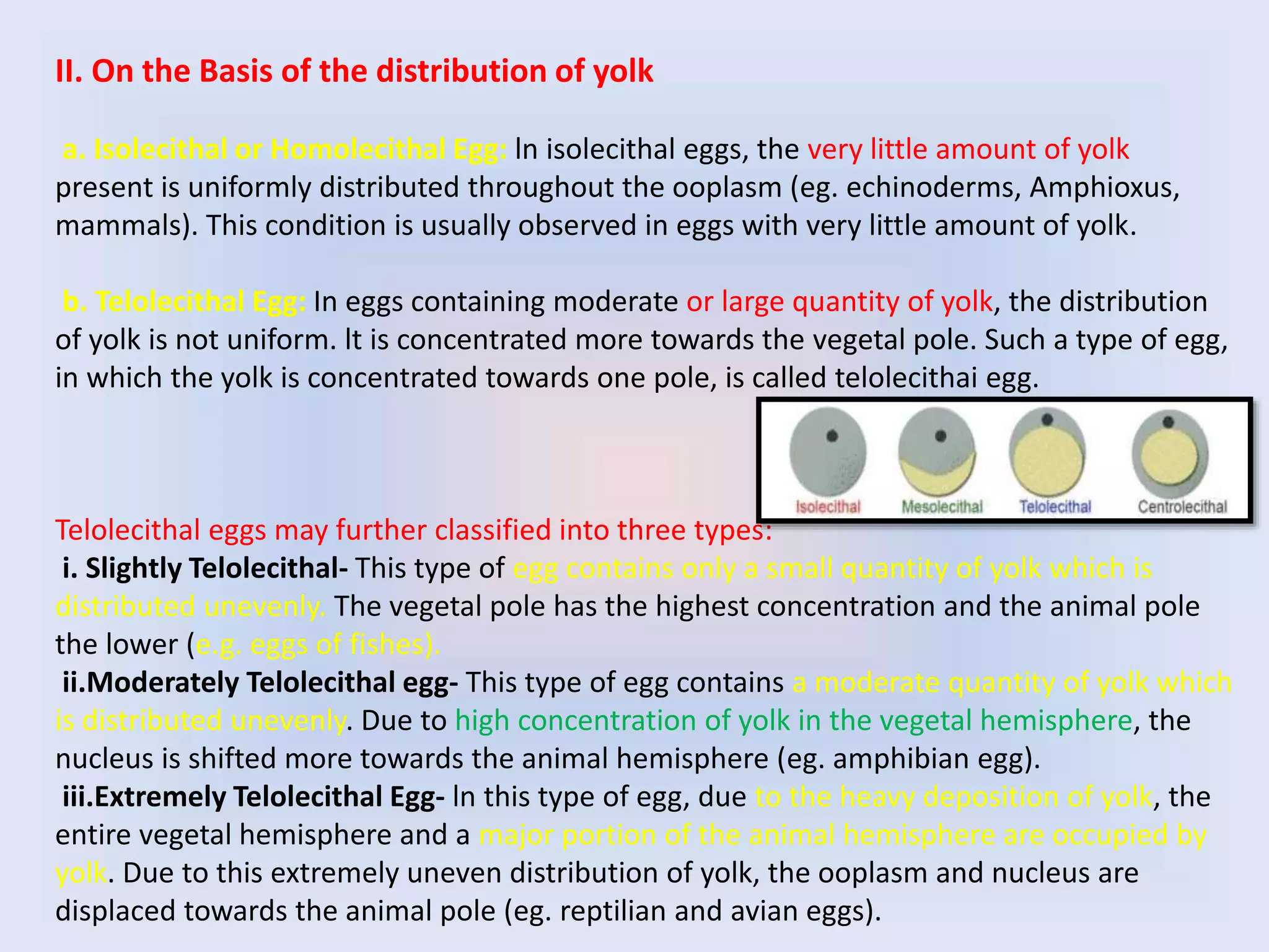 Types of egg, Classification of eggs, Structure of frog egg, Structure ...