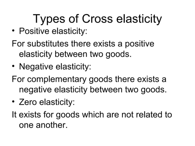 Types of elasticity | PPT