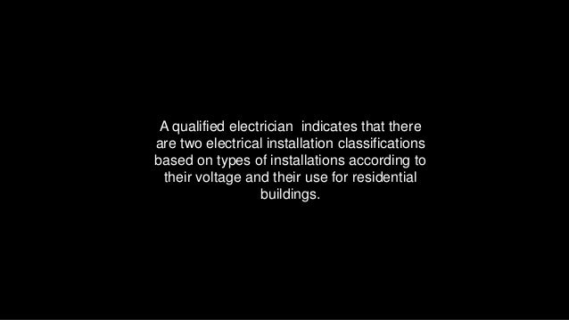 Types of electrical installation in a home | PPTX