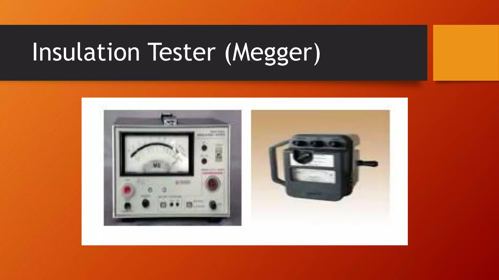 Types Of Electrical Measuring Instruments Pptx