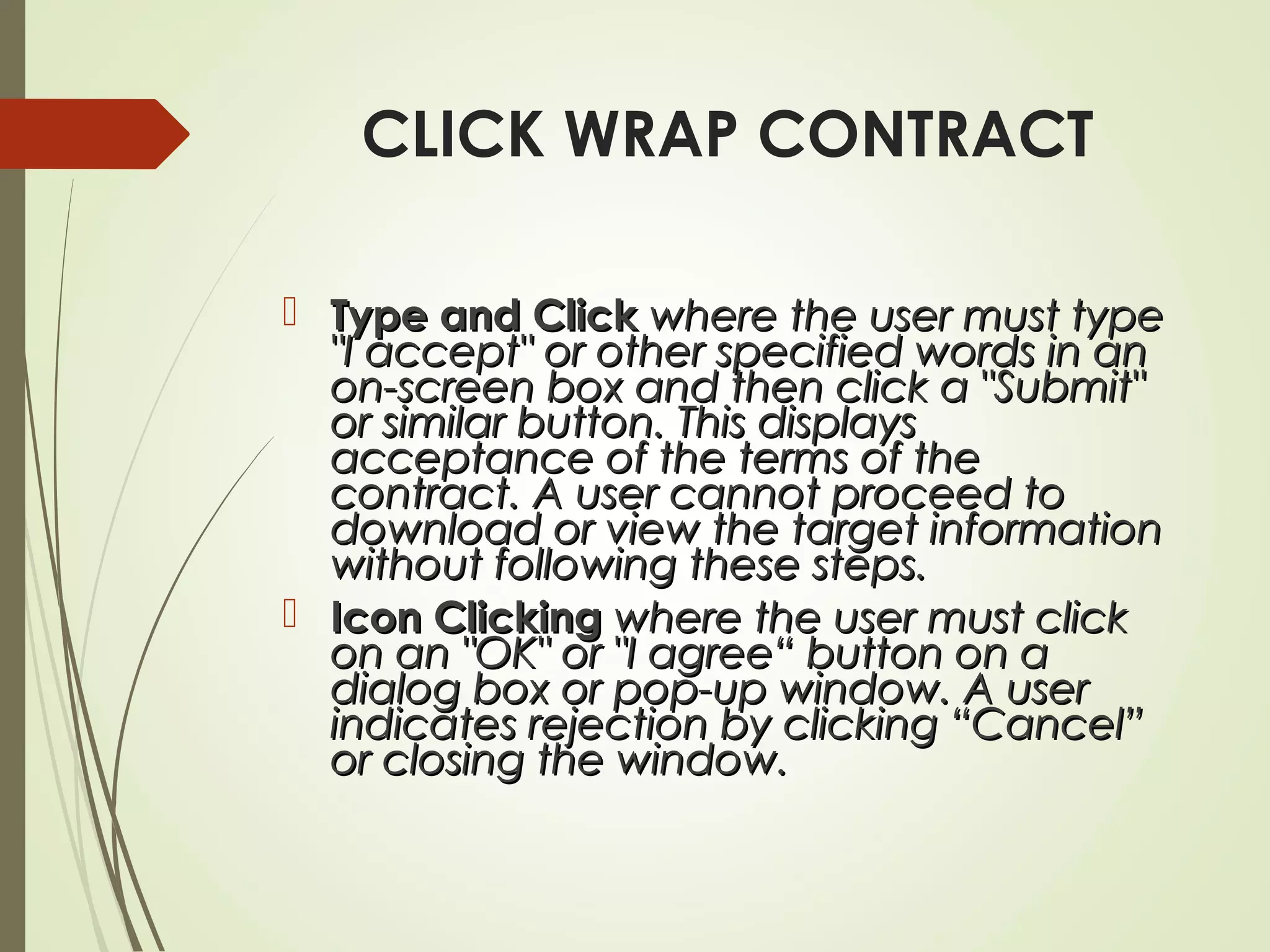 Types of electronic contracts | PPT