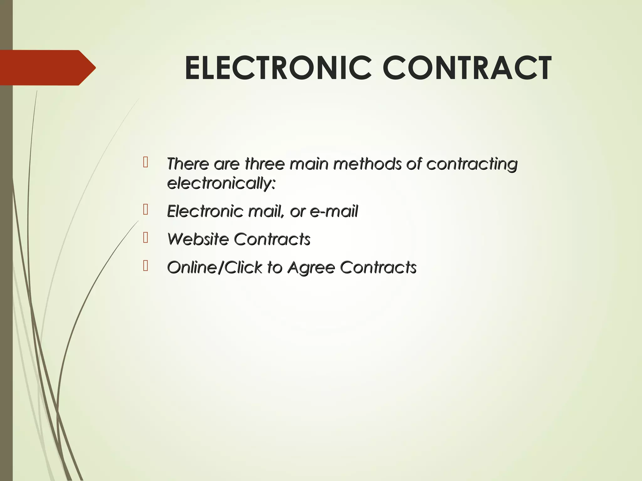 Types of electronic contracts | PPT