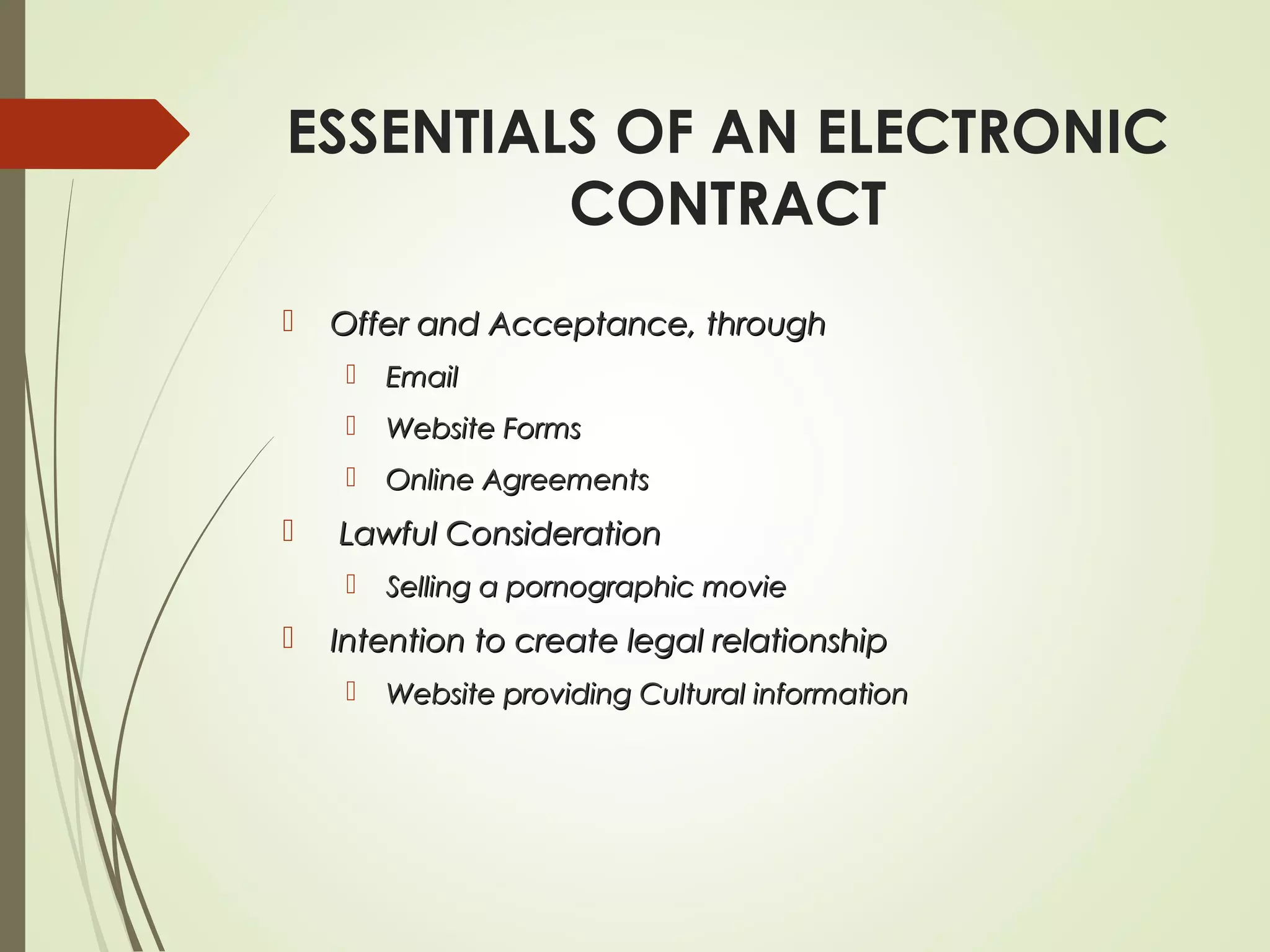 Types of electronic contracts | PPT