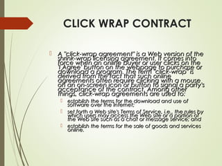 Types of electronic contracts | PPT