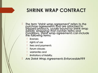 Types of electronic contracts | PPT