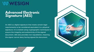 TYPES OF ELECTRONIC SIGNATURES | PDF