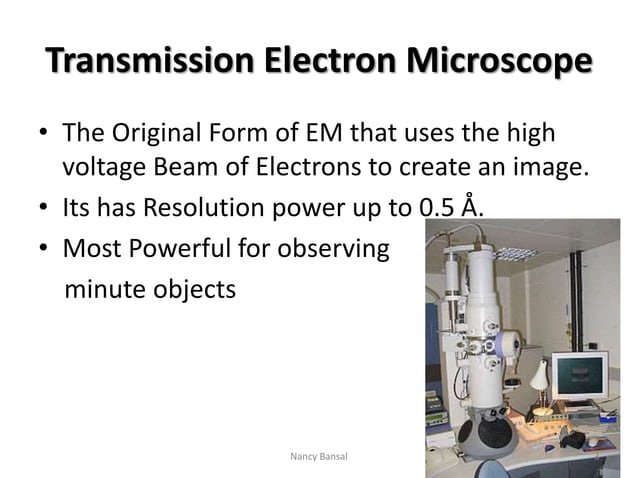 Types of electron microscope | PPTX | Geology | Science