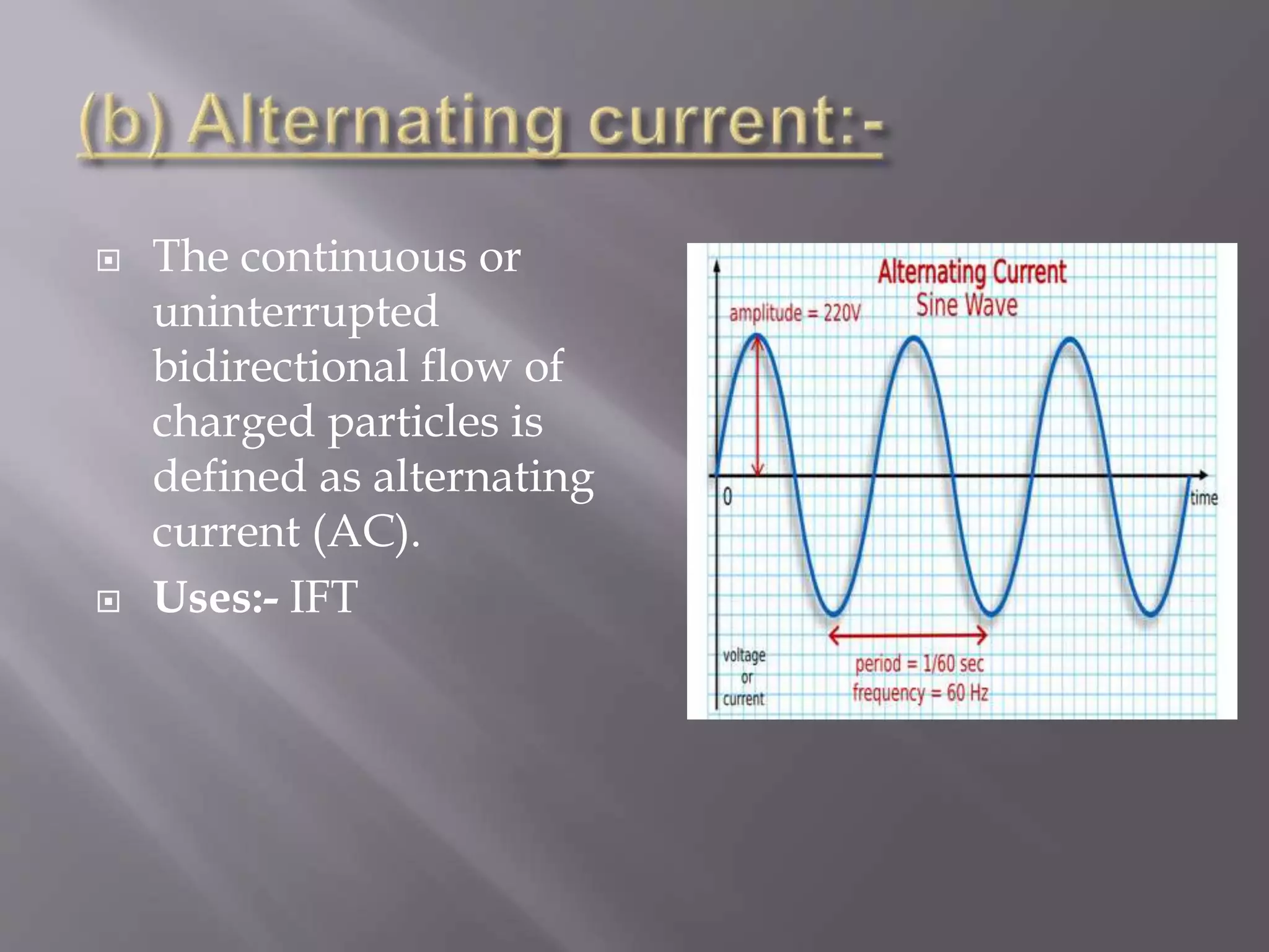 Types of electrotherapeutic current | PPTX