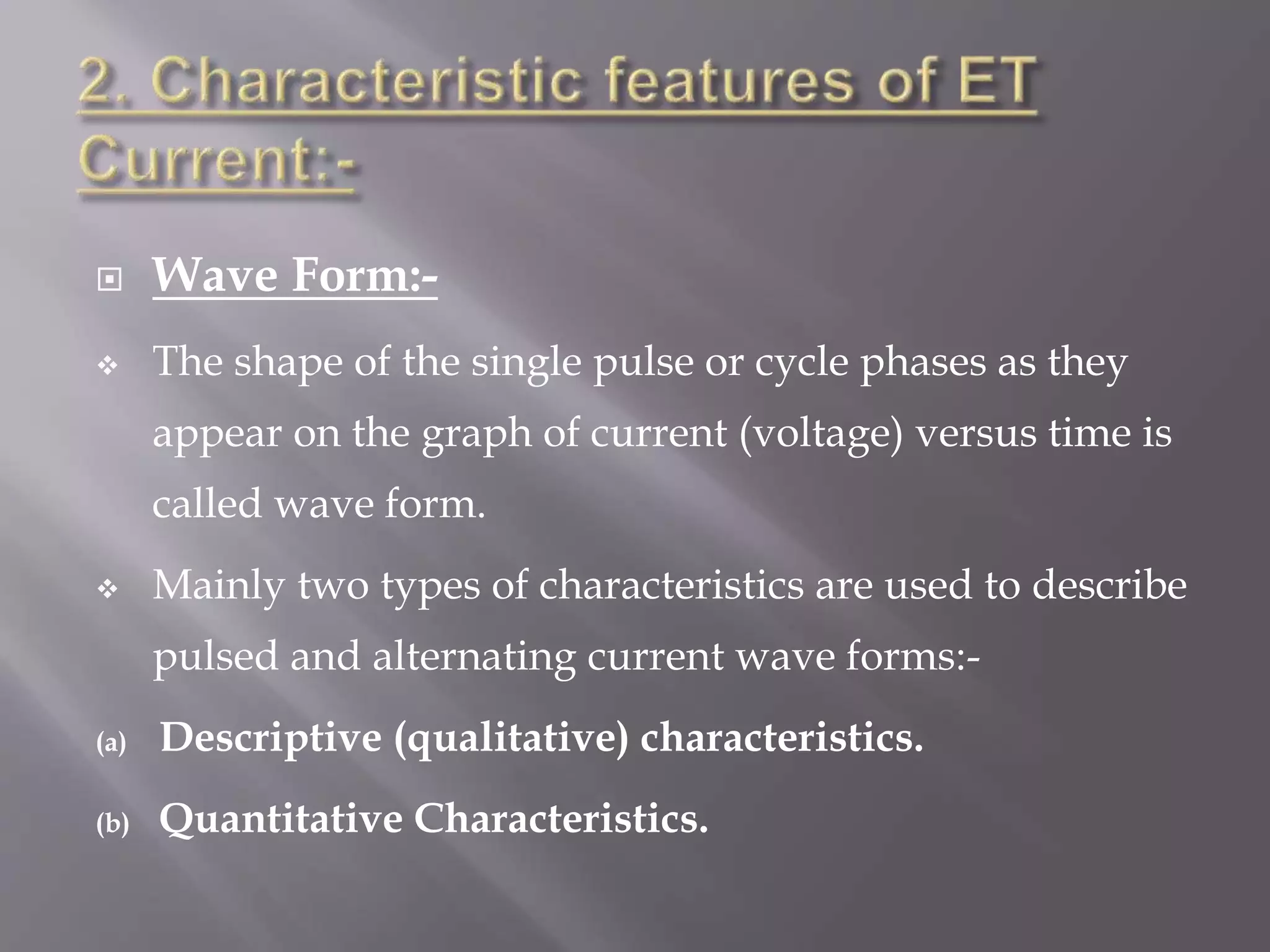 Types of electrotherapeutic current | PPTX