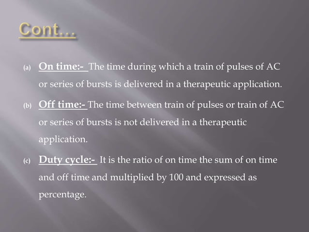 Types of electrotherapeutic current | PPTX