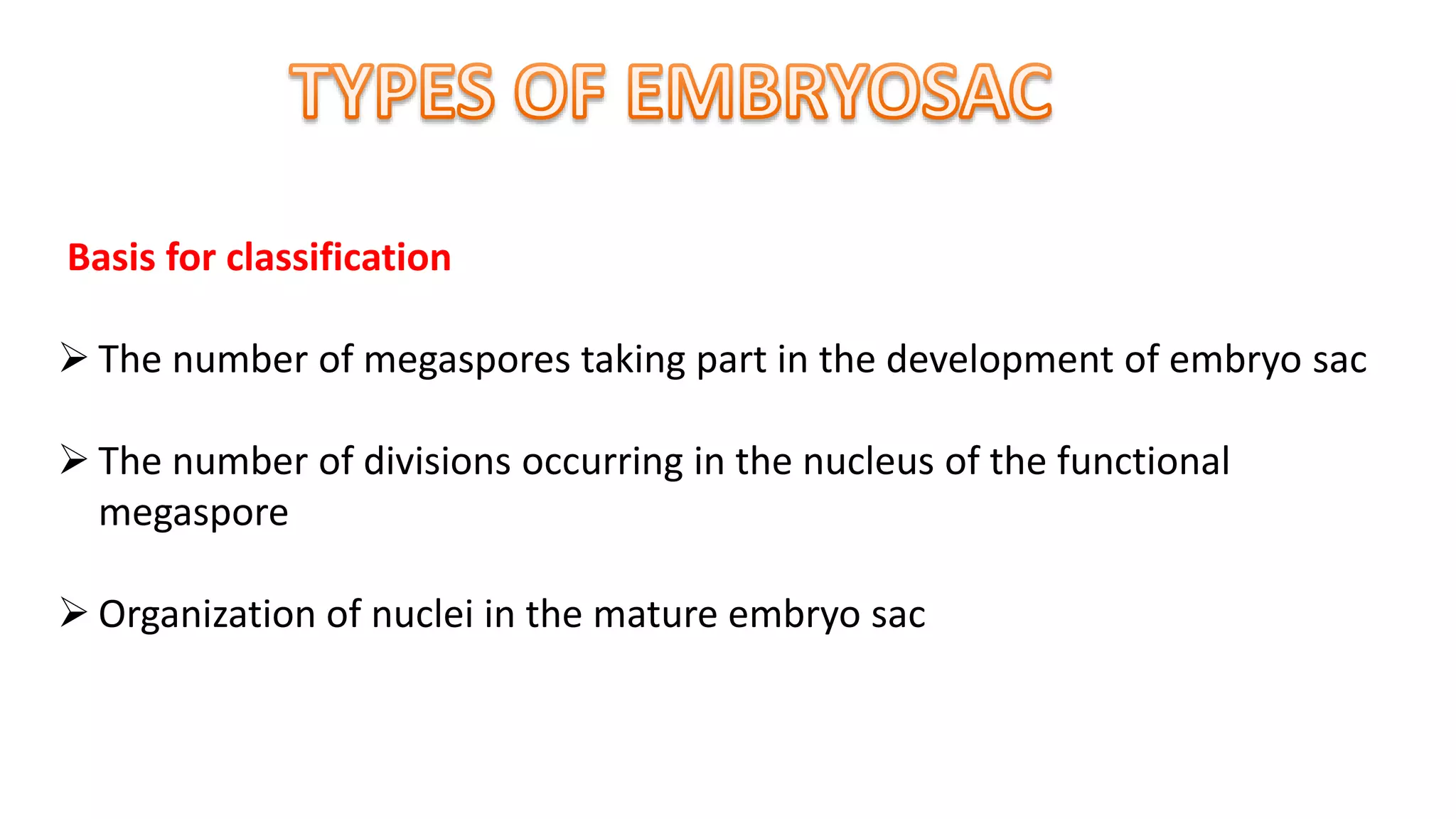 Types of embryosac | PPTX
