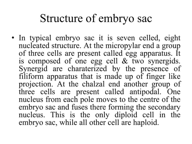 Types of embryo sac | PPTX | Biological Sciences | Science