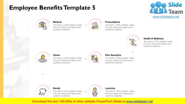 Types Of Employee Benefits And Perks PowerPoint Presentation Slides ...
