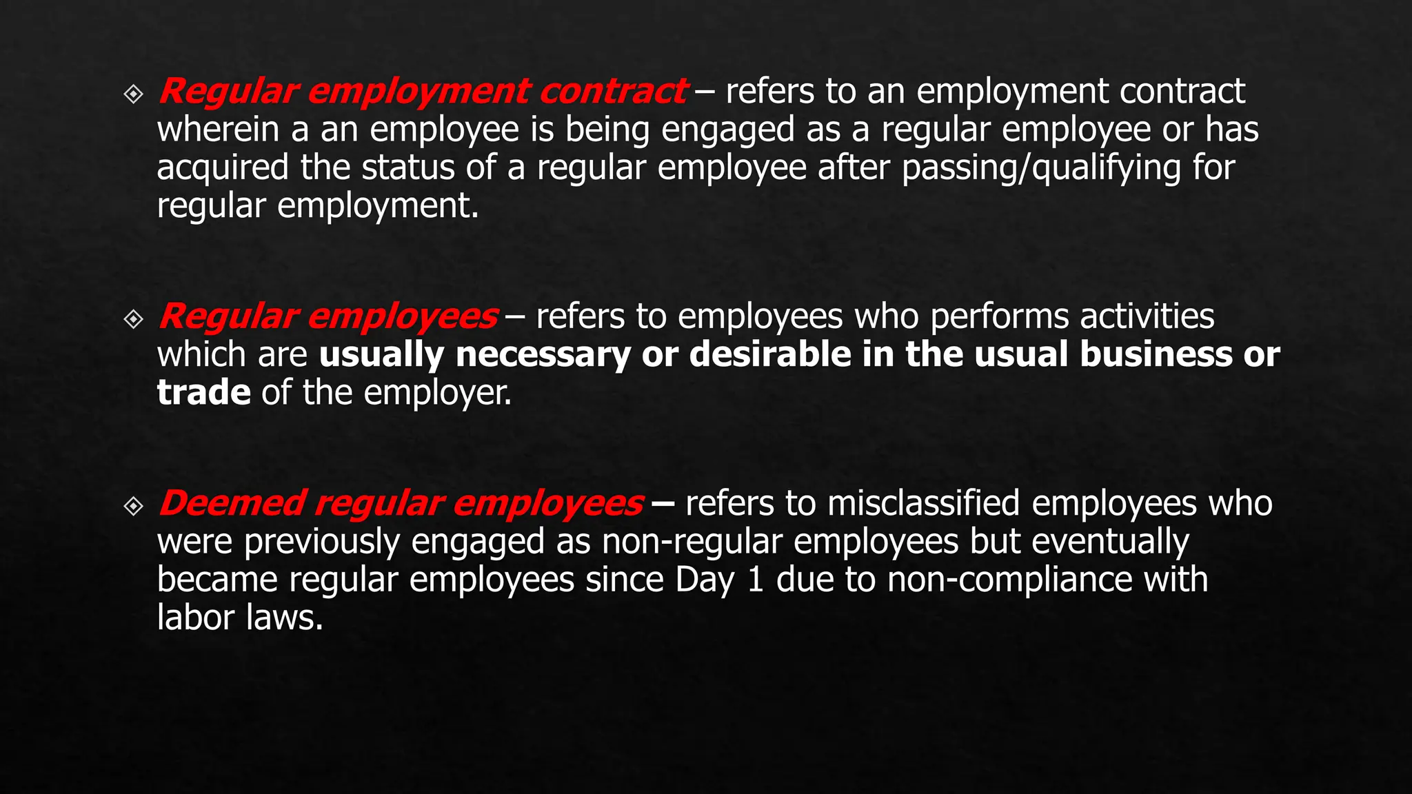 employment types - different classifications | PPT