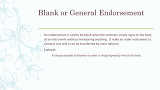 Types of endorsement | PPTX