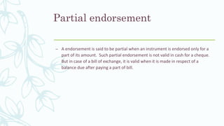 Types of endorsement | PPTX
