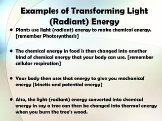 Teaching the Types of Energy for Secondary Students | PPT
