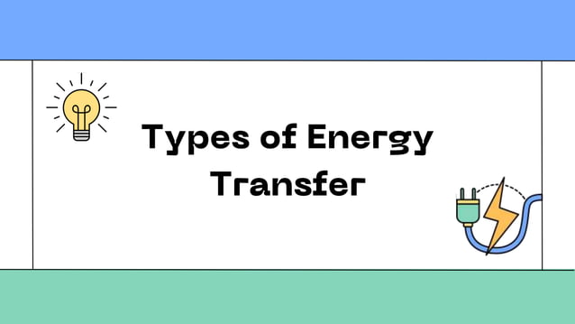 Types of Energy Transfer Colorful Lined Illustrated Presentation ...