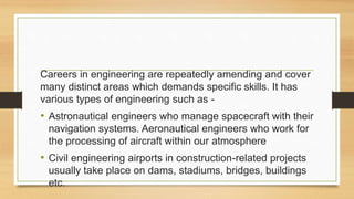 Types of Engineering Careers - Avantika University | PPT