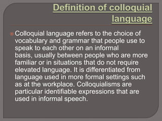 Types of English | PPTX