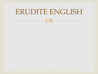 Types of English | PPTX