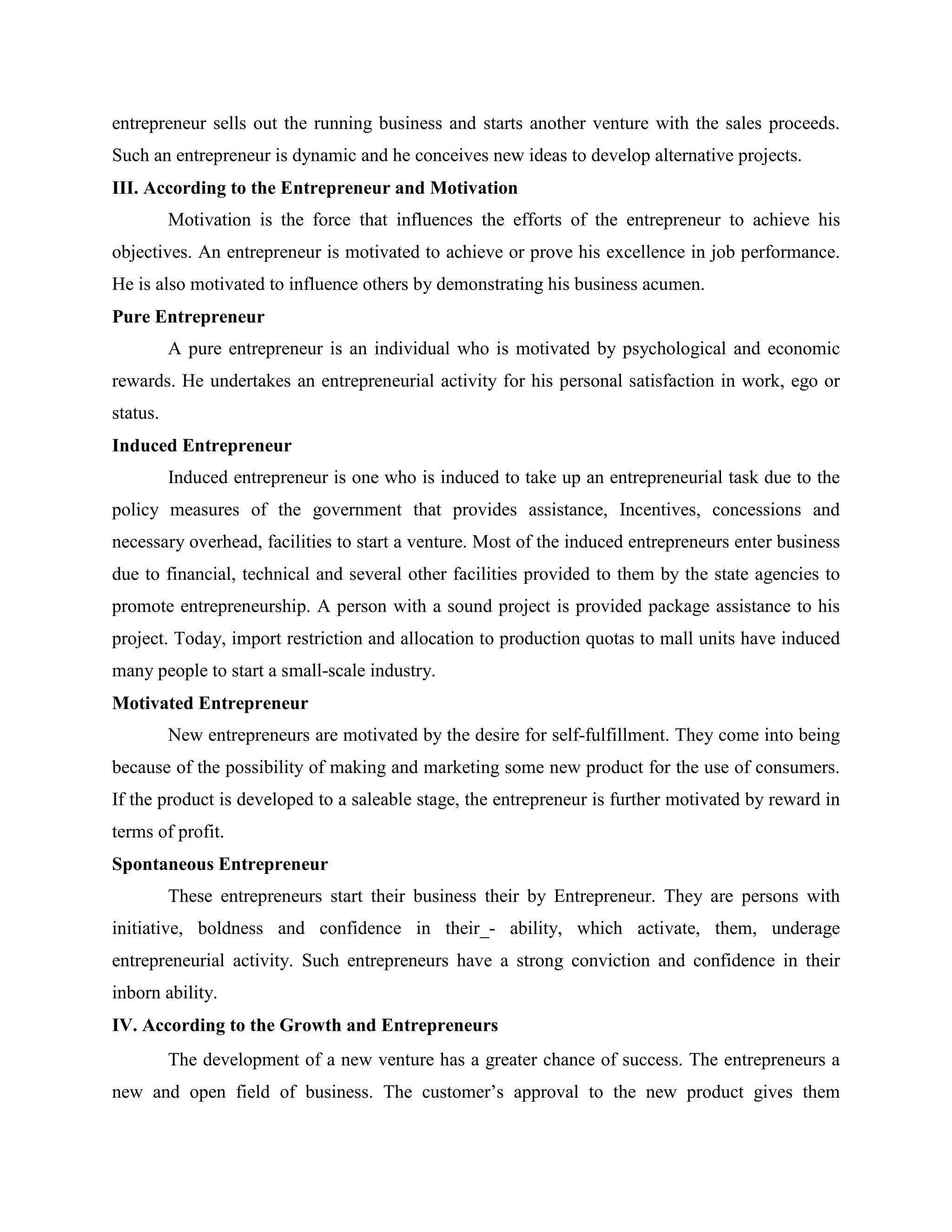 Types of enterepreneurship | PDF