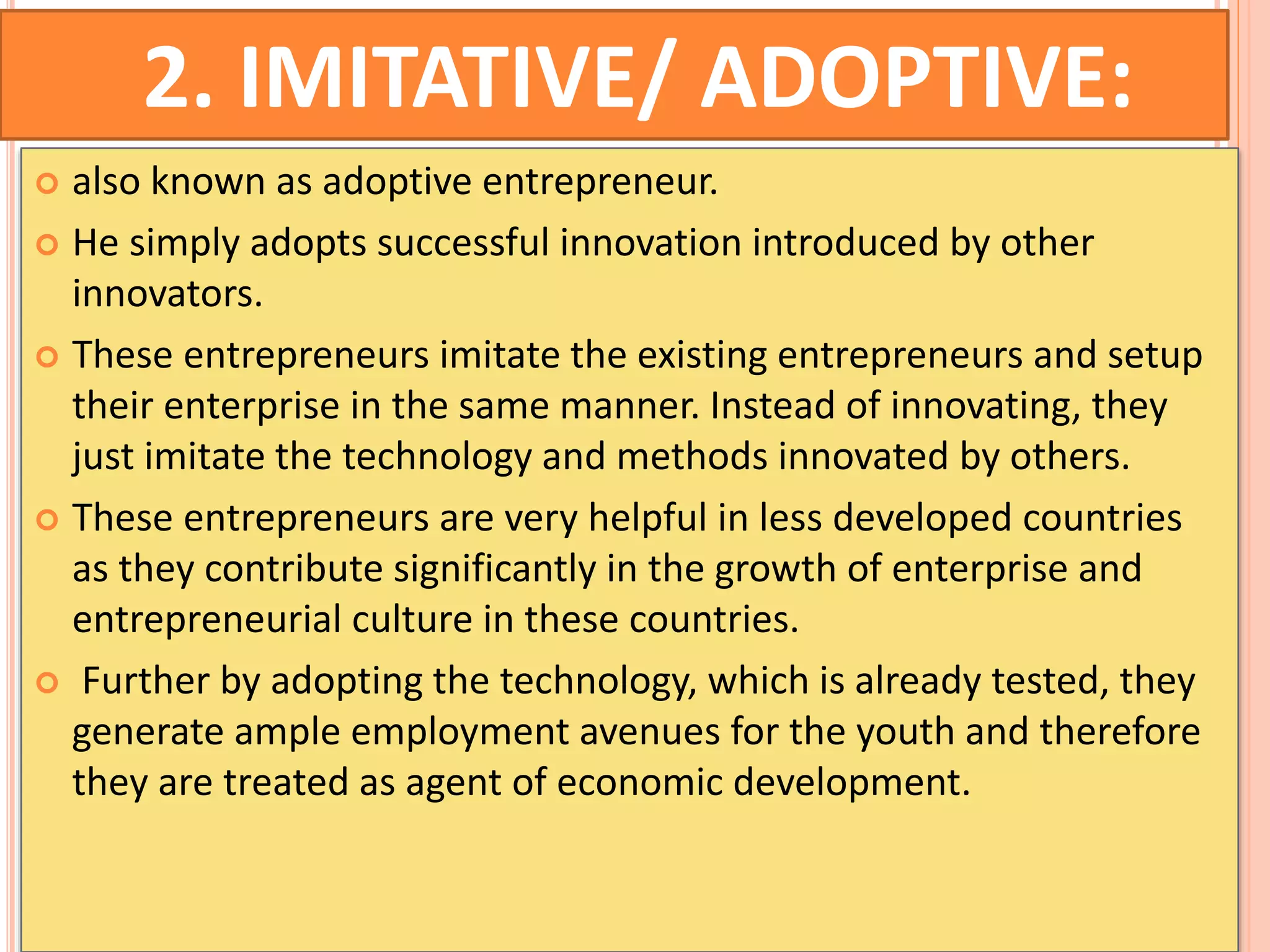 TYPES OF ENTREPRENEURSHIP | PPTX