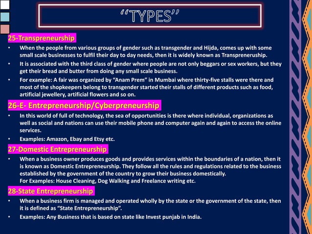 Types of entrepreneur | PPTX
