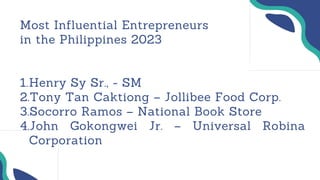 Types of Entrepreneurs and the Most Influential Entrepreneurs in the ...