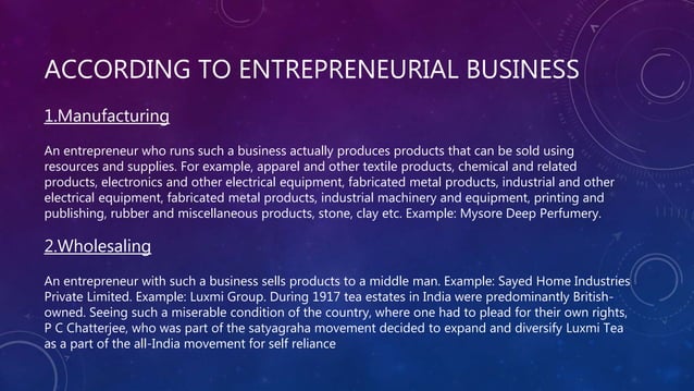 Types Of Entrepreneurs And Factors Affecting Entrepreneurial Growth Pptx