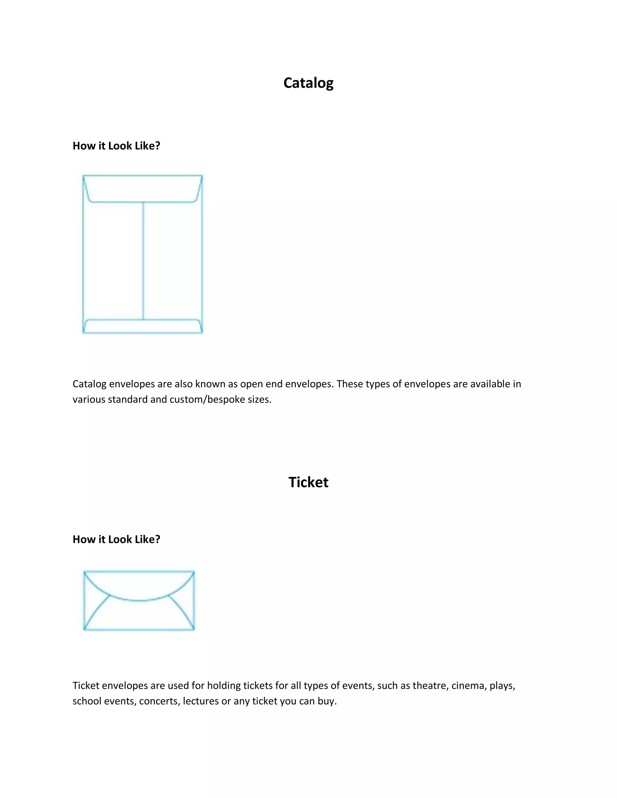 Types of Envelopes | PDF