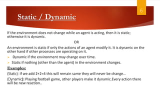 Types of environment in Artificial Intelligence | PPTX