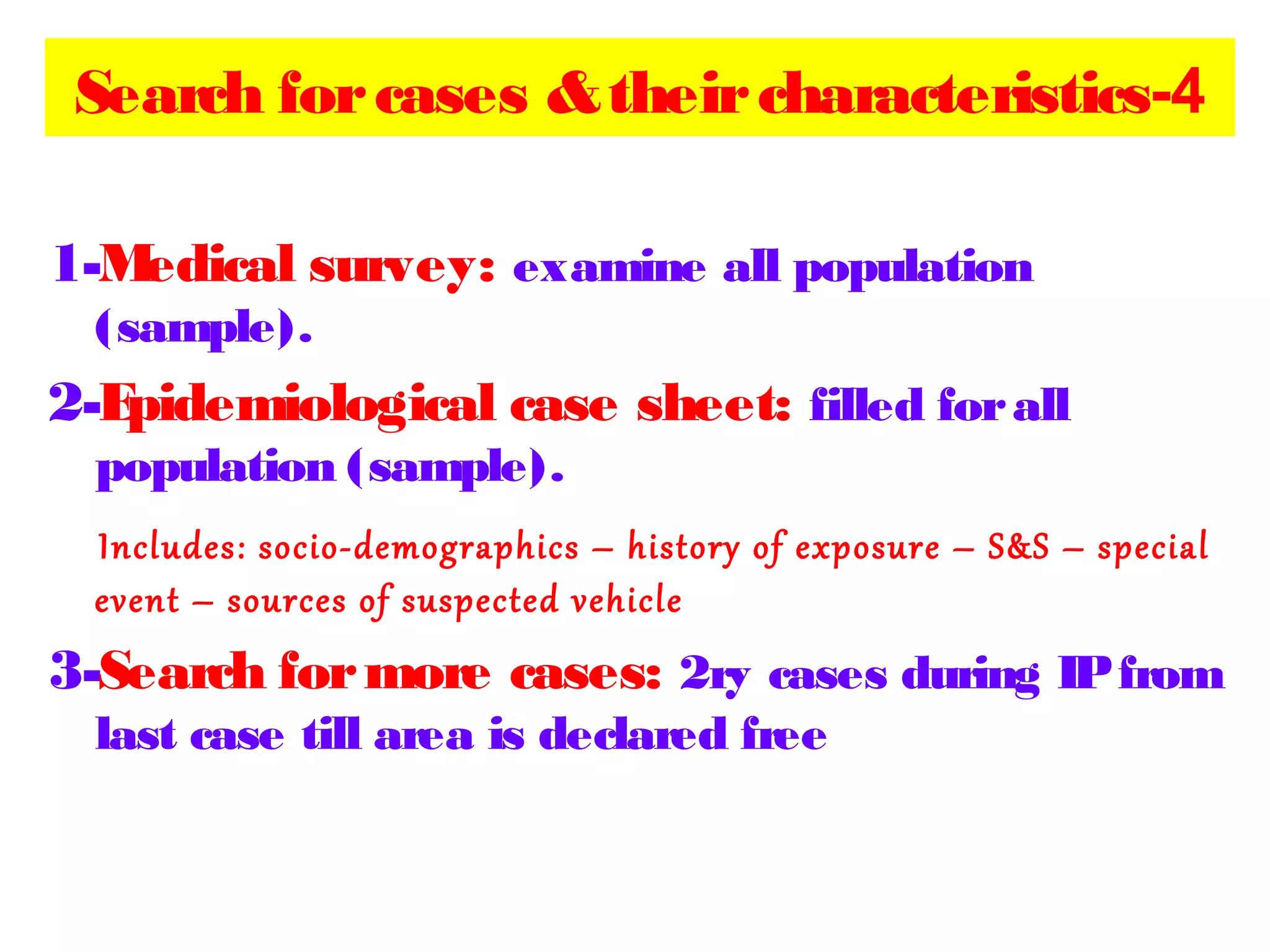 Types of epidemics and epidemic investigations | PPT