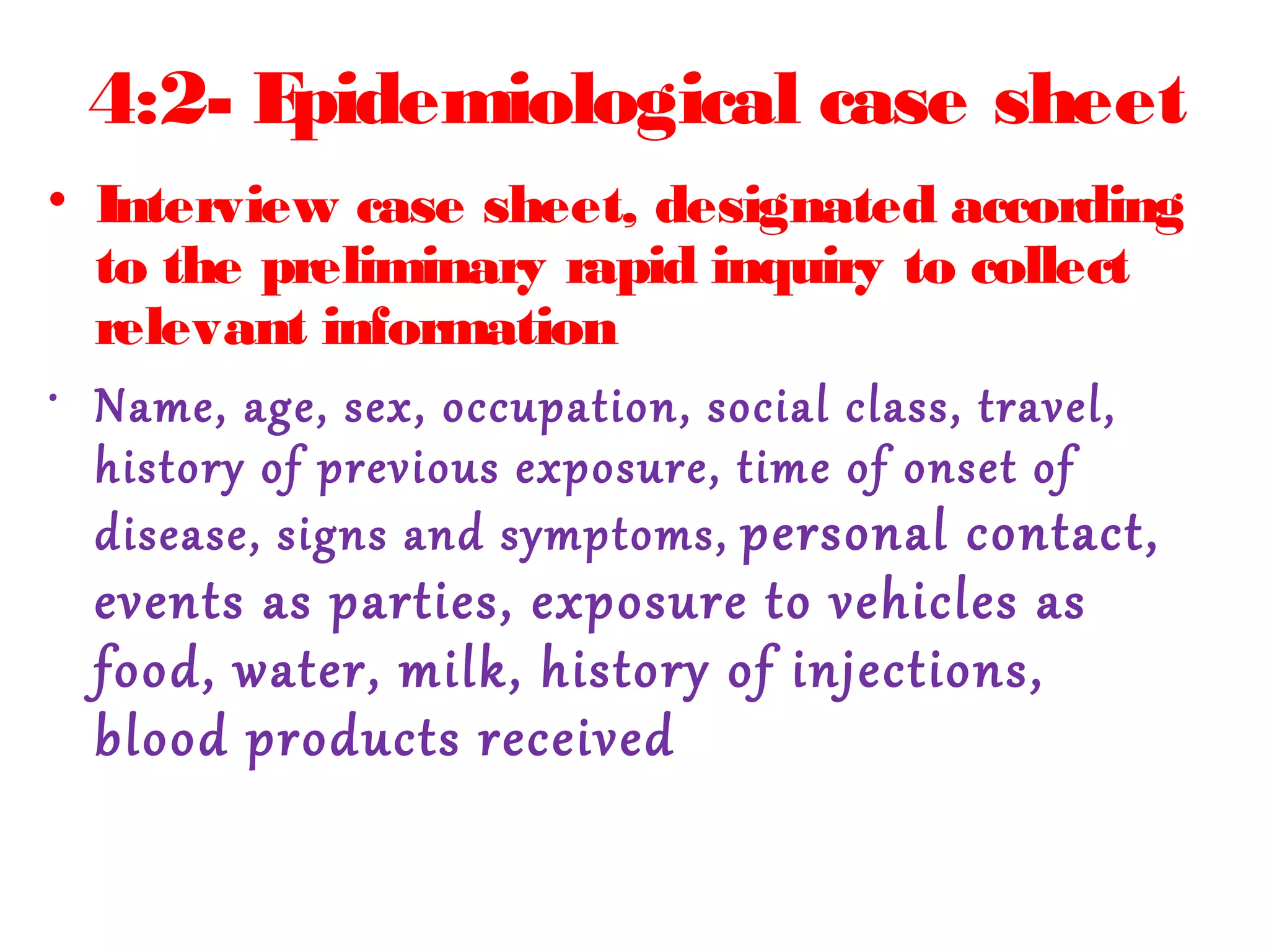 Types of epidemics and epidemic investigations | PPT