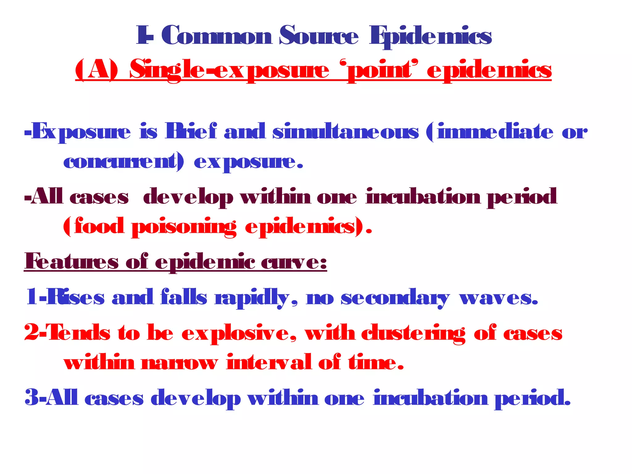 Types of epidemics and epidemic investigations | PPT
