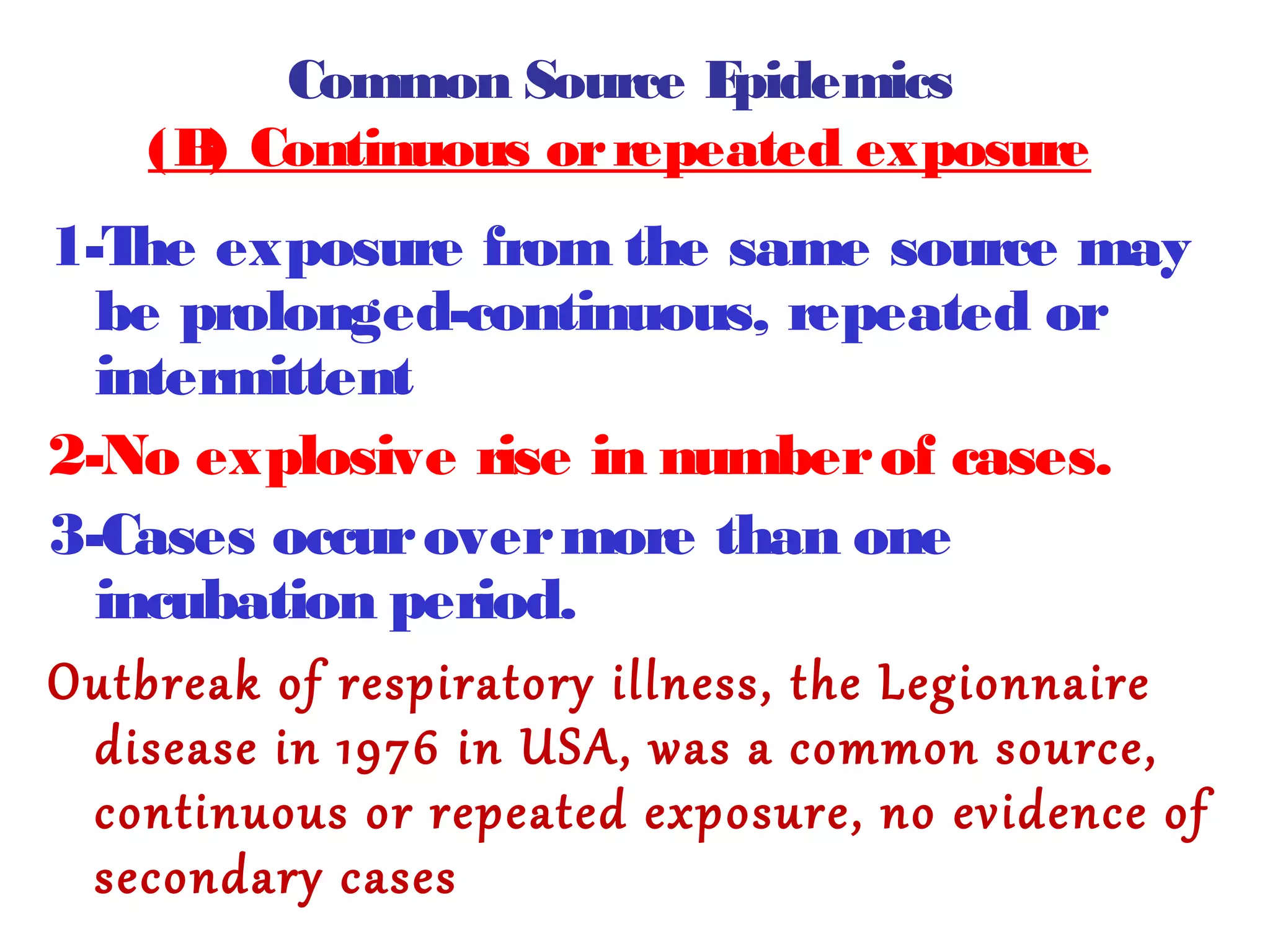 Types of epidemics and epidemic investigations | PPT