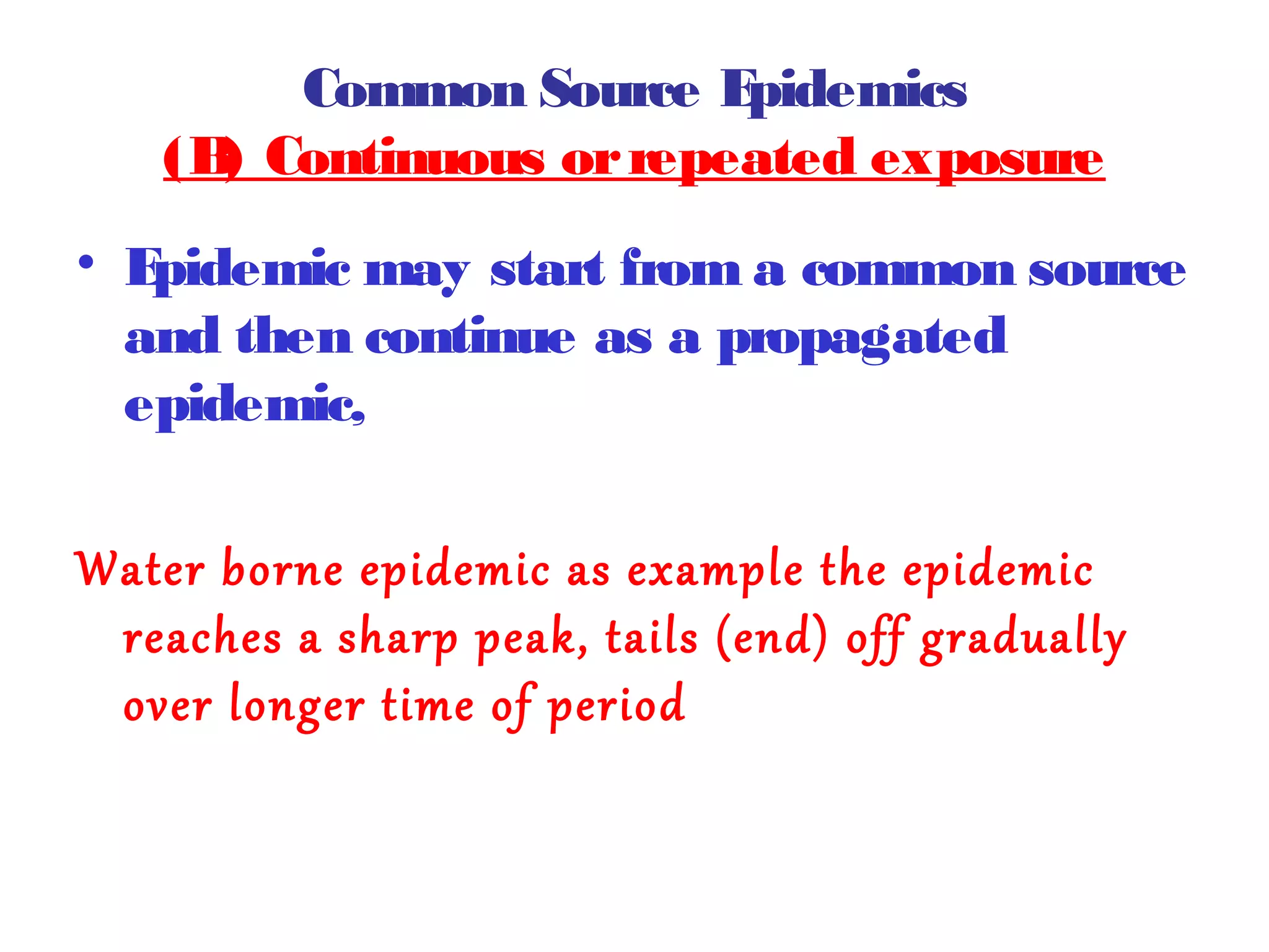 Types of epidemics and epidemic investigations | PPT