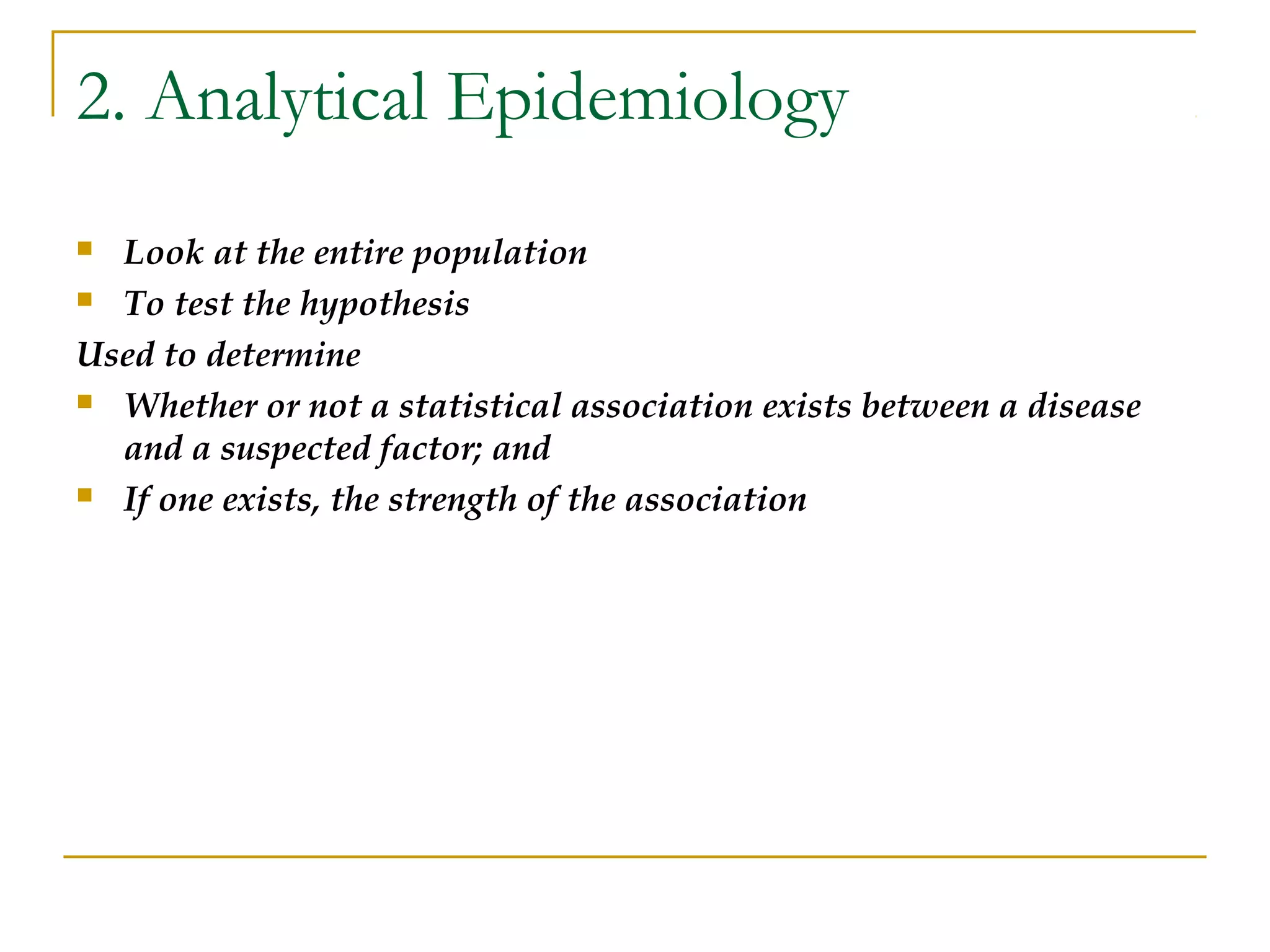 Types of epidemiological designs | PPT