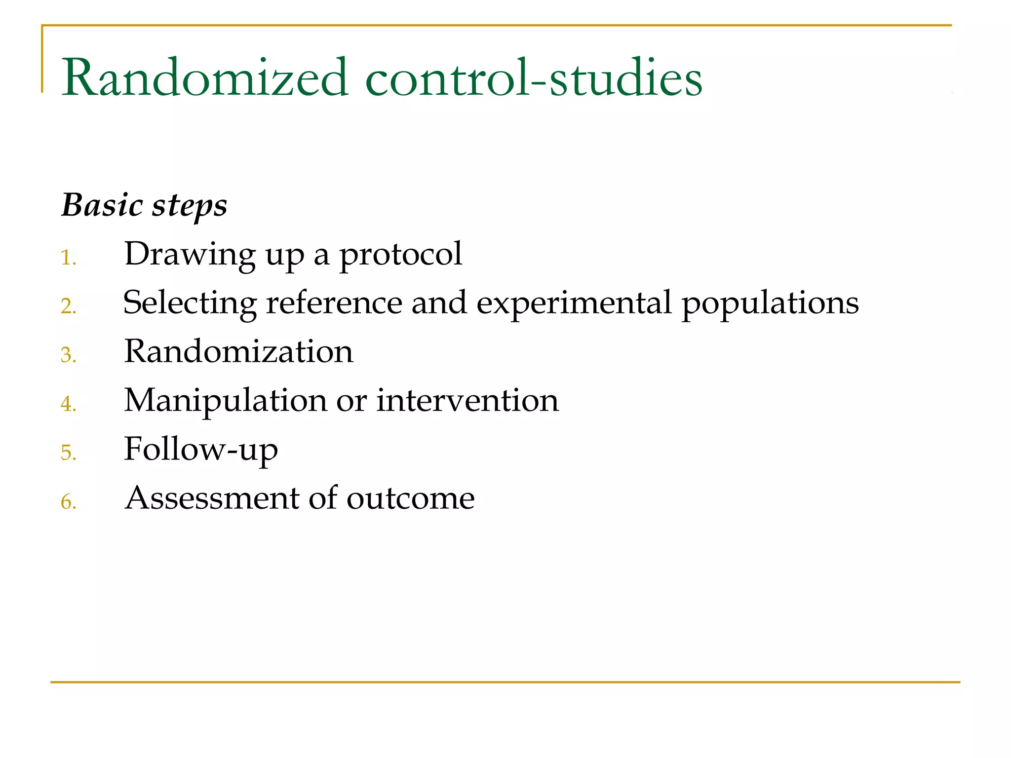 Types of epidemiological designs | PPT