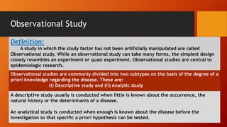 Types of epidemiologic research | PPTX