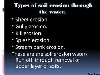 Soil erosion and types subject soil conservation.pptx
