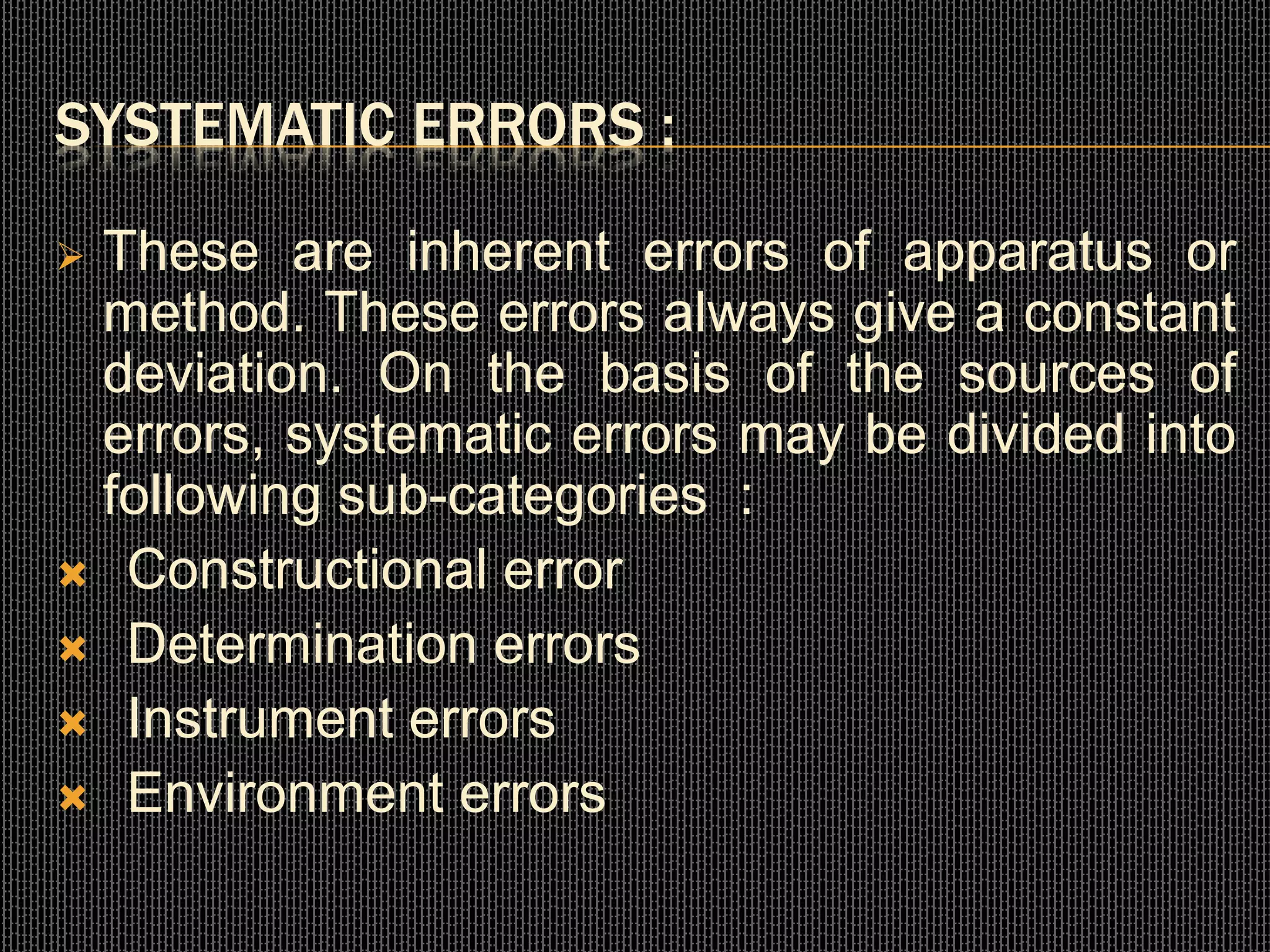 Error and its types | PPTX