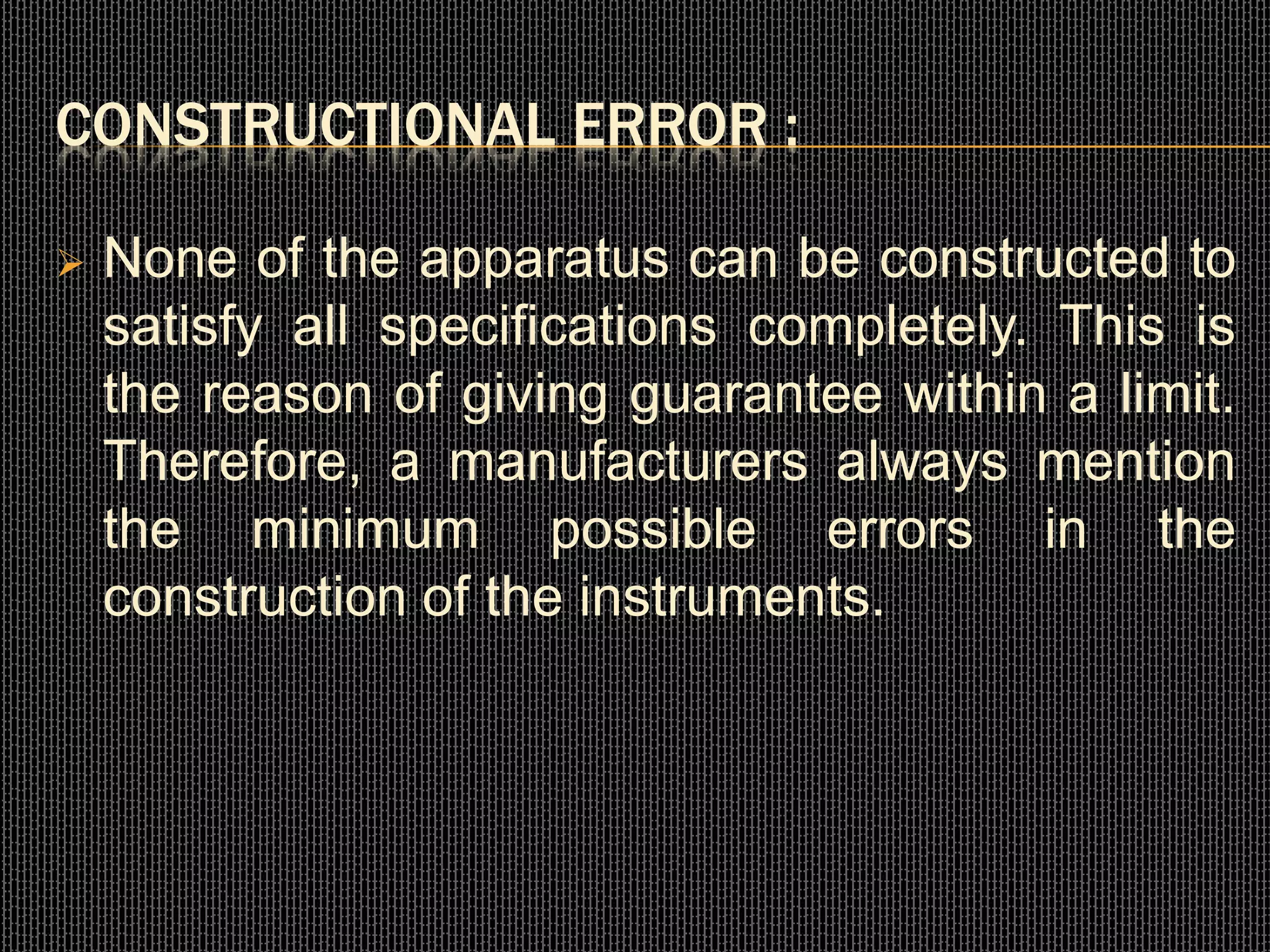 Error and its types | PPTX