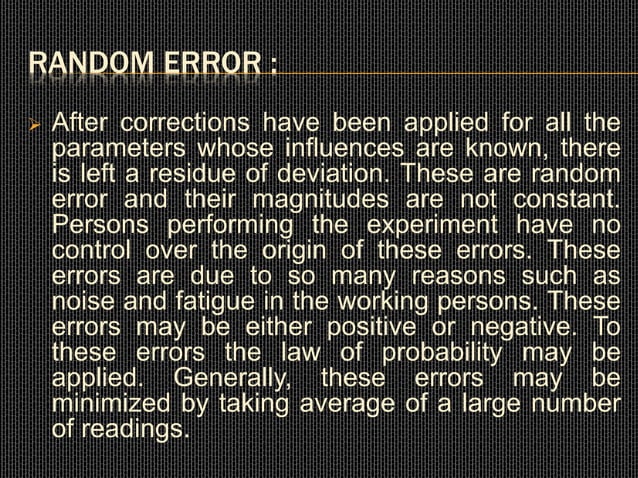 Error and its types | PPTX