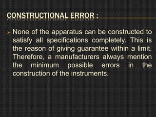 Error and its types | PPTX