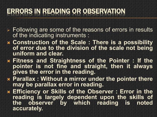 Error and its types | PPTX