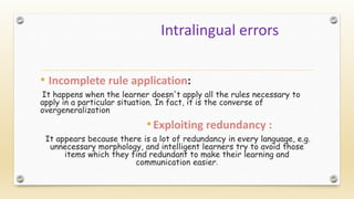 Types of errors | PPTX
