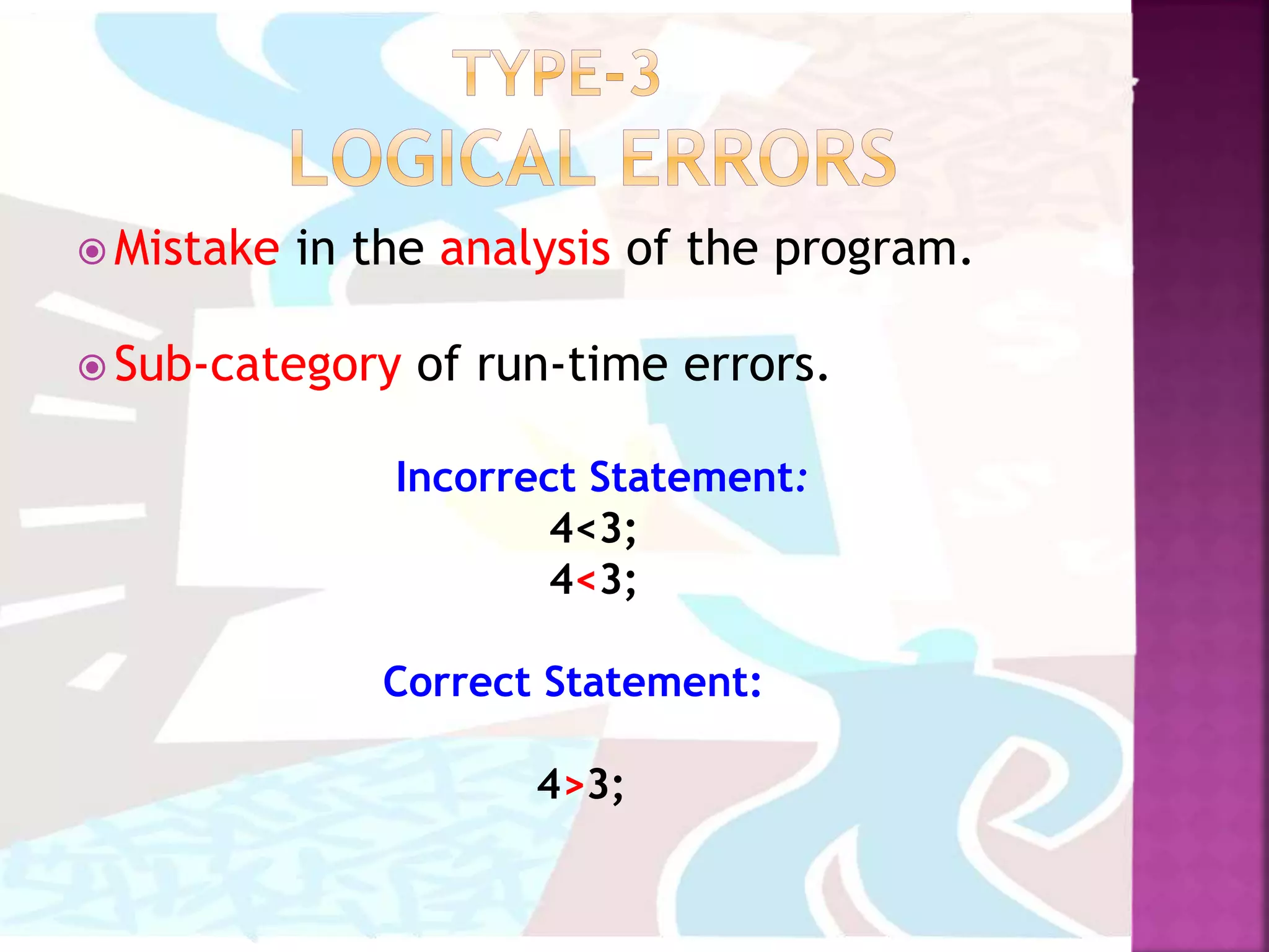 Types of errors | PPTX